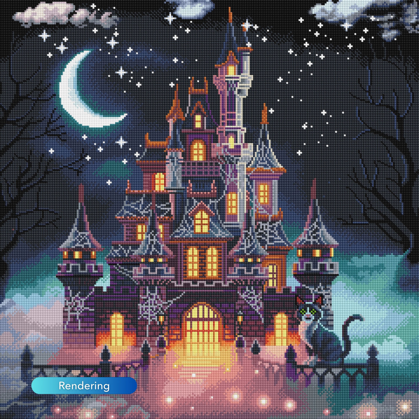 Diamond Painting – Night Castle