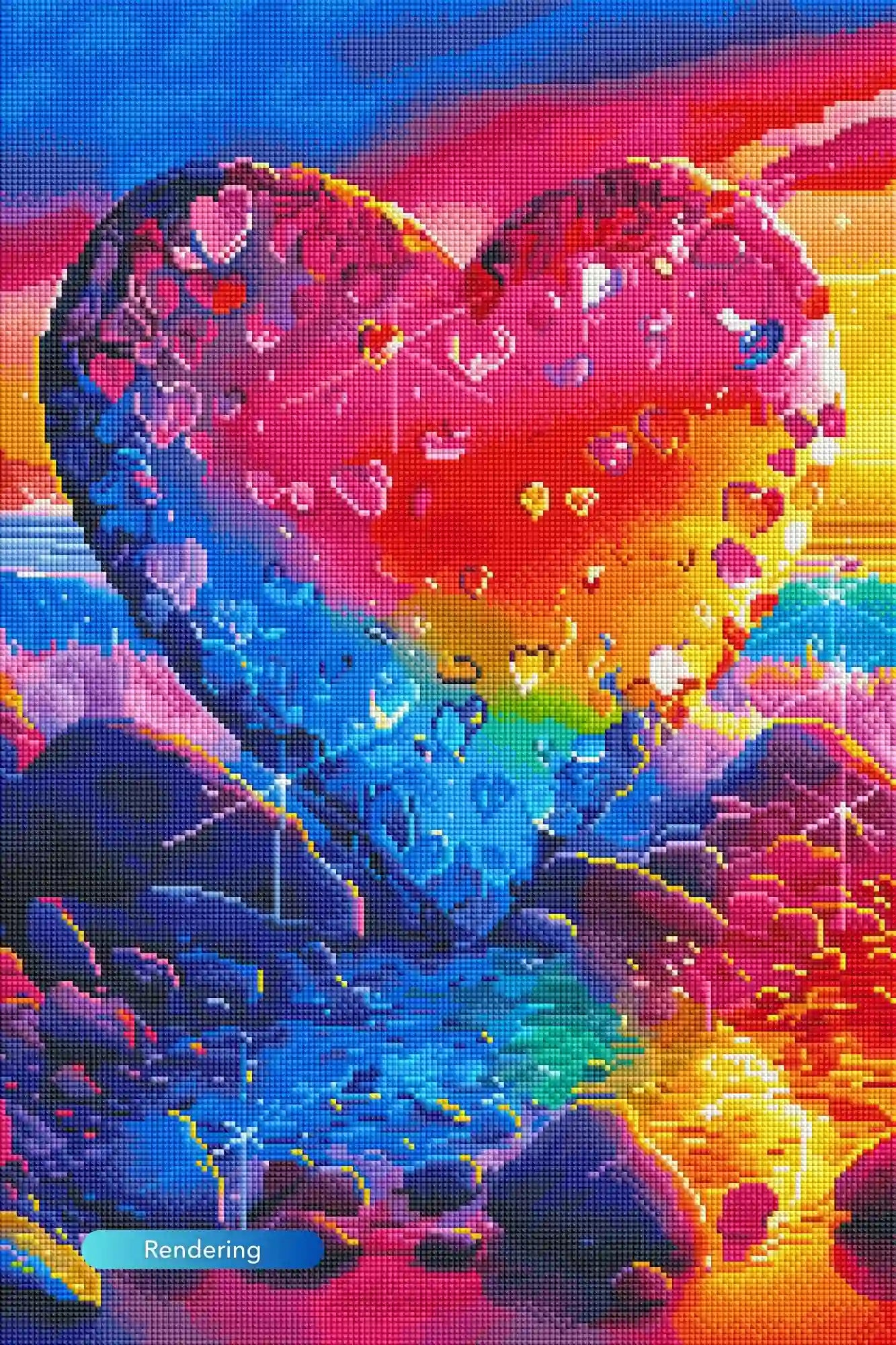 Diamond Painting 100 Colors Special – Heart of Glitter